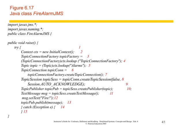 Indirect communication is defined as communication between entities in a distributed system ...