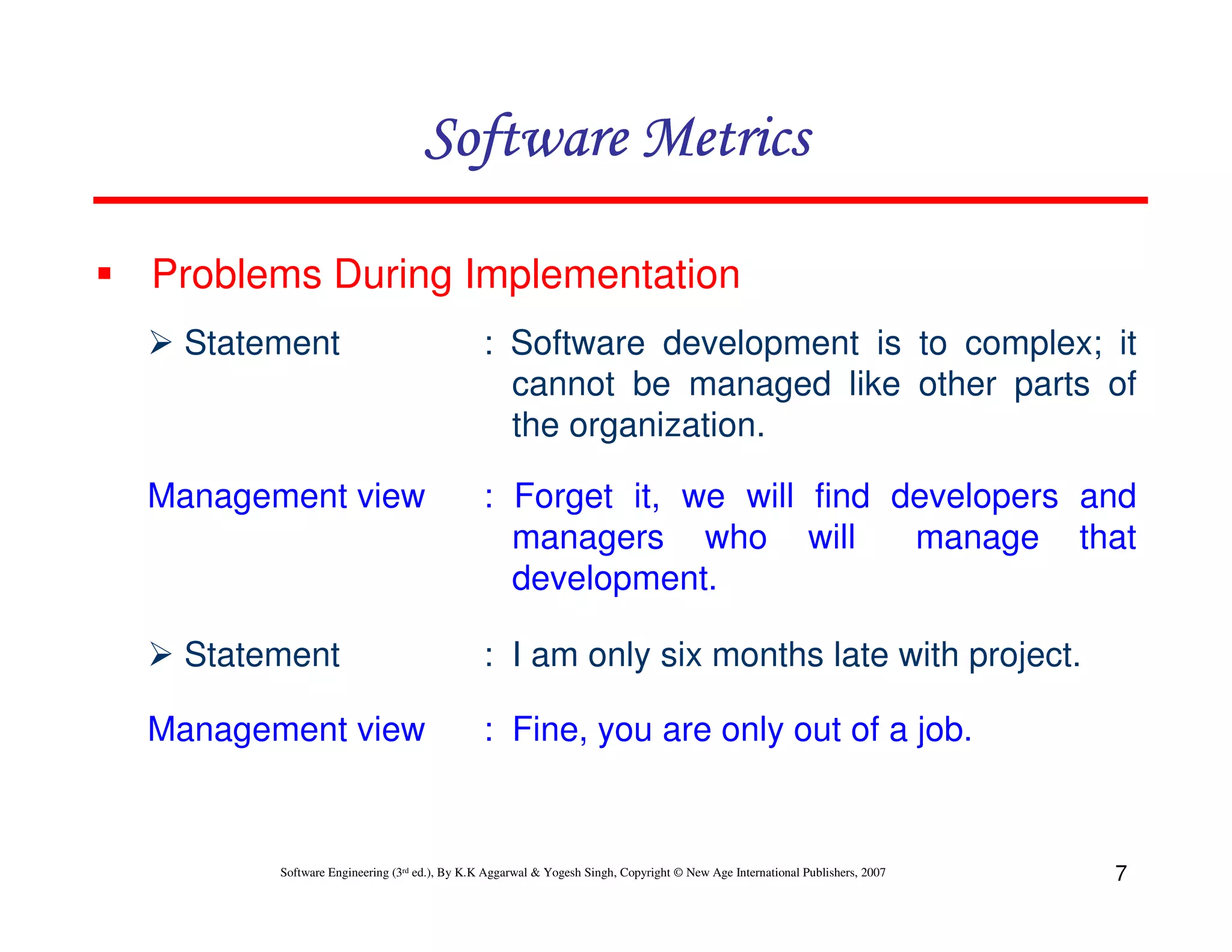 Chapter 6 software metrics | PDF