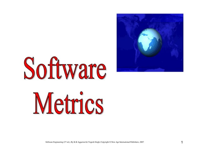 Chapter 6 software metrics | PDF