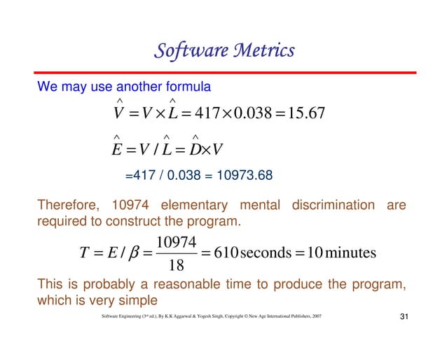 Chapter 6 software metrics | PDF