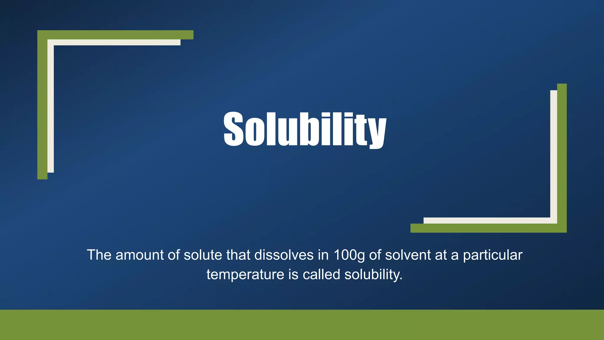 Chapter 6 solutions solubility | PPT