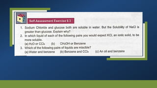 Chapter 6 solutions solubility | PPT
