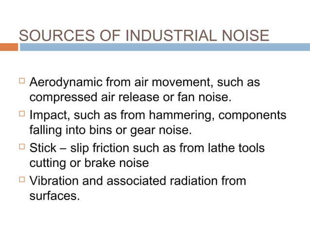 Chapter 6 sources of noise pollution | PPT