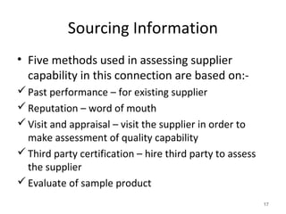 CSCM Chapter 6 sourcing cscm | PPT