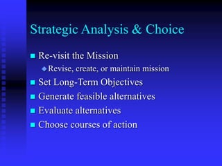 Chapter 6 Strategy Analysis and Choice.ppt