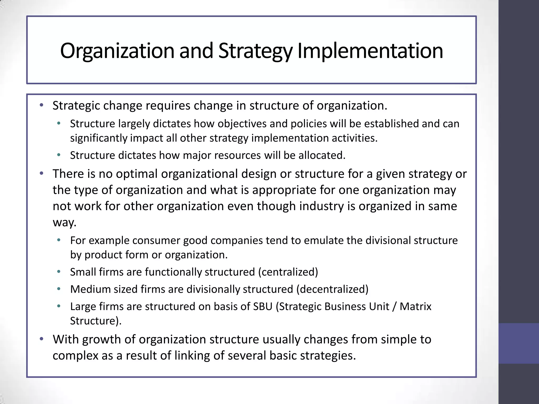 Strategy Implementation and Control | PPTX | Business Administration ...