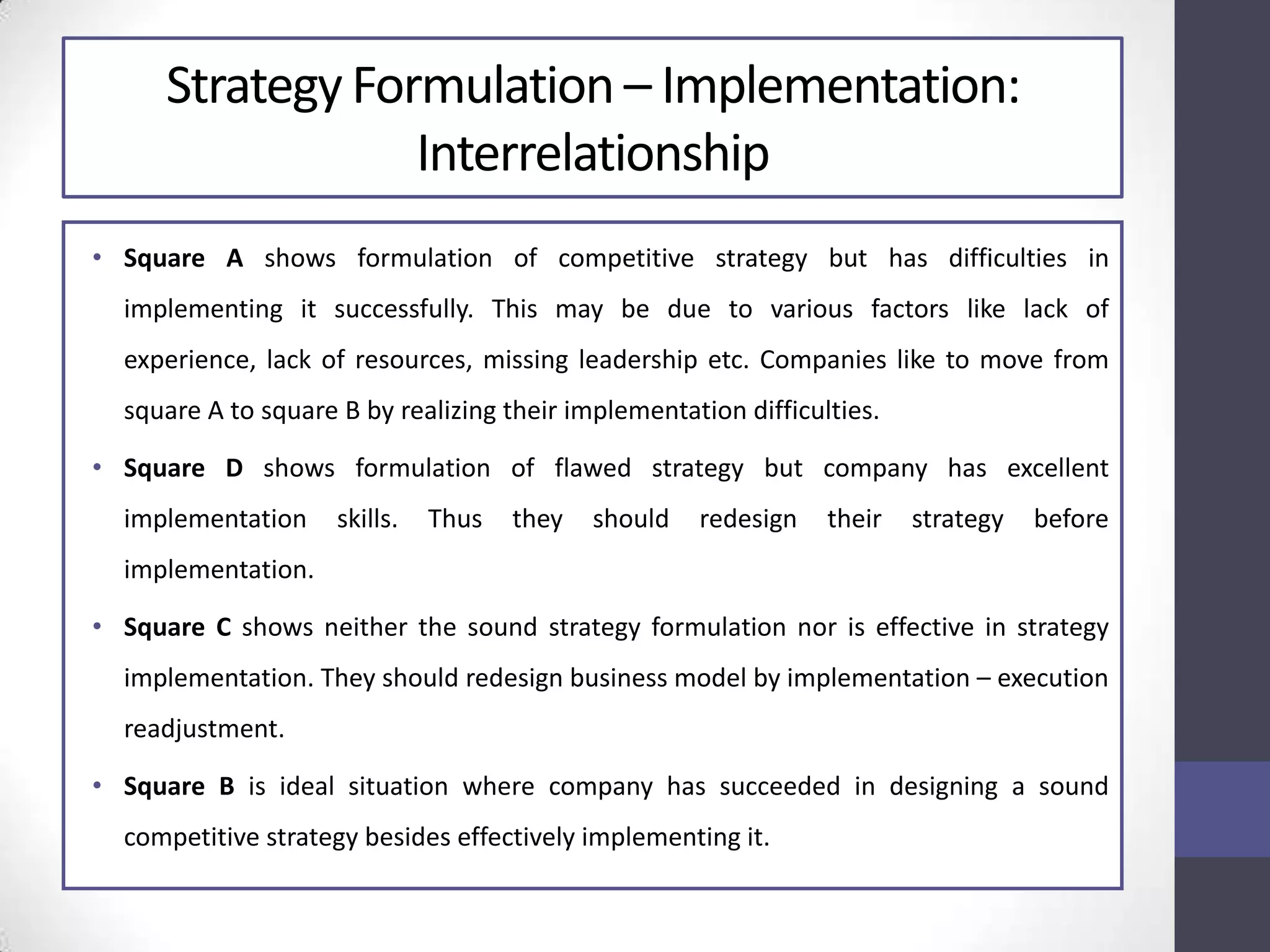 Strategy Implementation and Control | PPTX | Business Administration ...