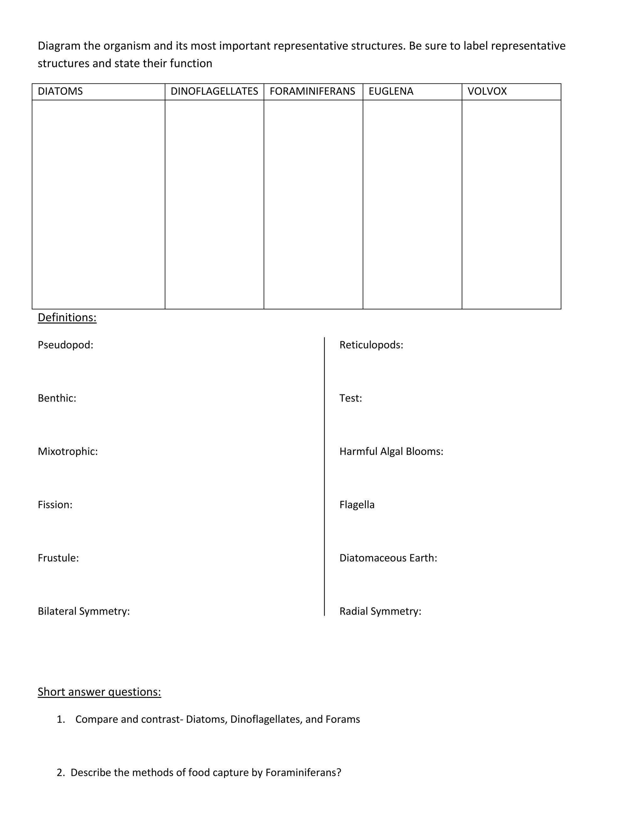 Chapter 6 study guide marine microbes | PDF