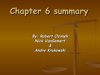 Chapter6summary | PPT