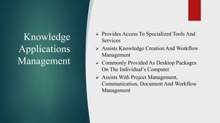 Chapter # 6 supporting knowledge management | PPT