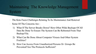 Chapter # 6 supporting knowledge management | PPT