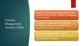 Chapter # 6 supporting knowledge management | PPT