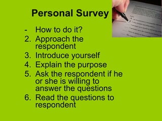 Chapter 6 survey | PPT