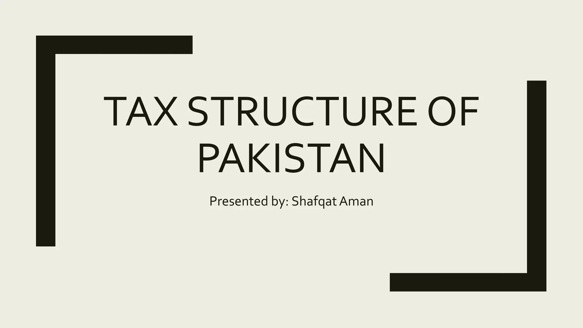 Chapter 6 taxation in pakistan | PPTX