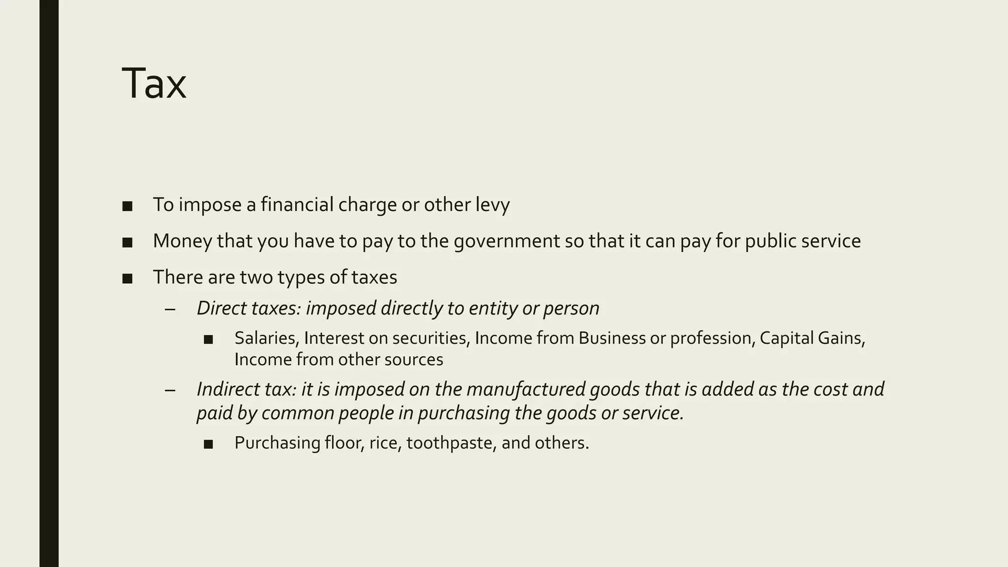Chapter 6 taxation in pakistan | PPT