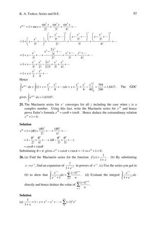 Chapter 6 taylor and maclaurin series | PDF