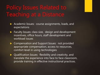 Chapter 6 teaching and distance education | PPTX