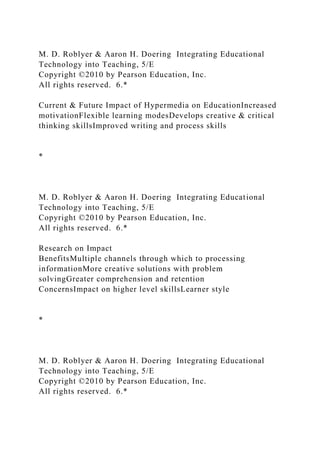 Chapter 6Teaching with Multimedia and Hypermedia© .docx