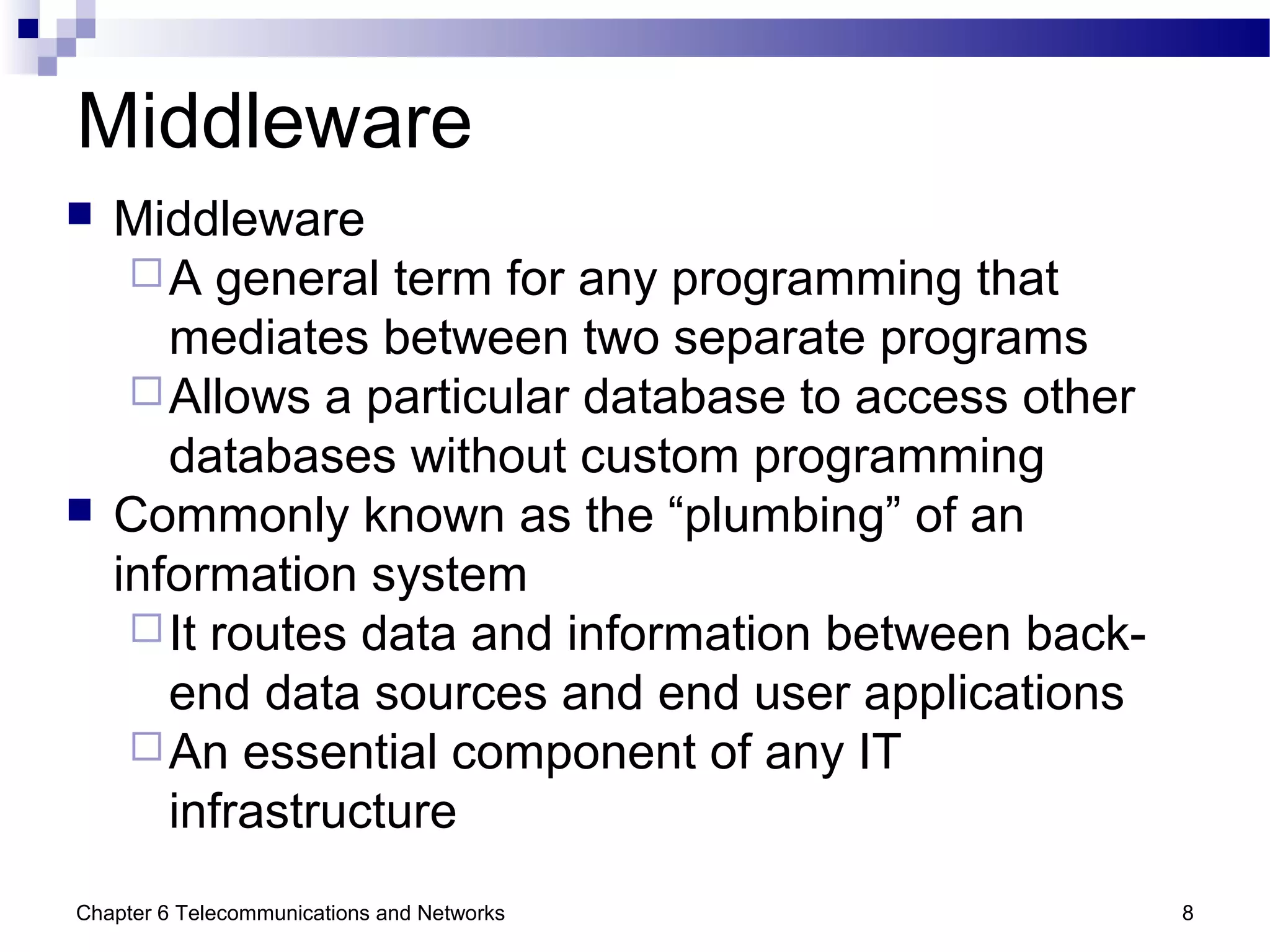 Chapter 6 telecommunication | PPT