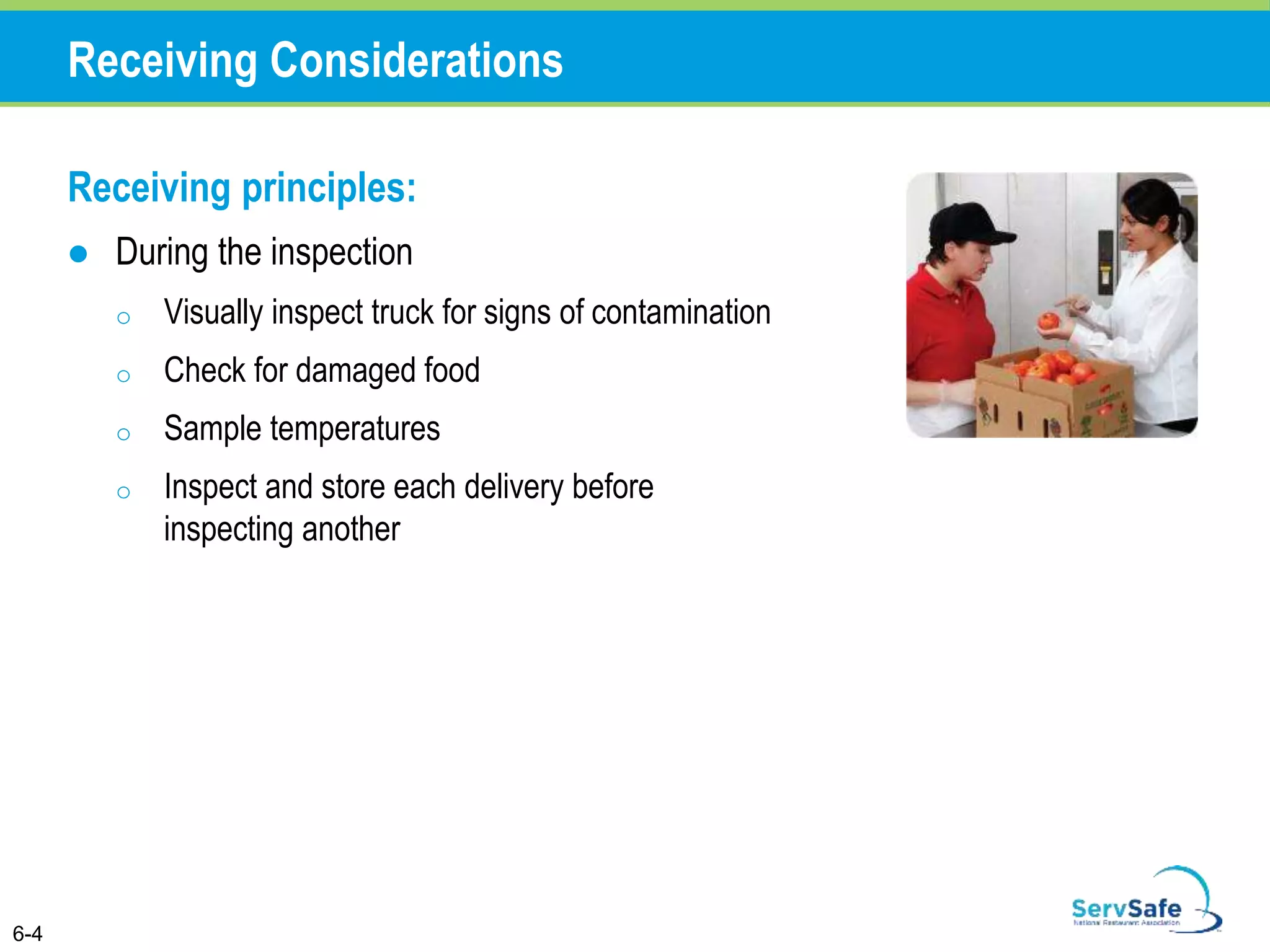 Chapter 6 The Flow of Food Purchasing and Receiving | PPTX