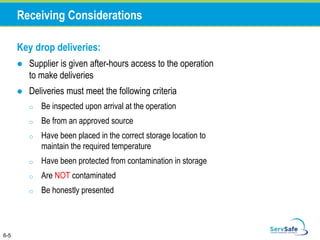 Chapter 6 The Flow of Food Purchasing and Receiving | PPTX