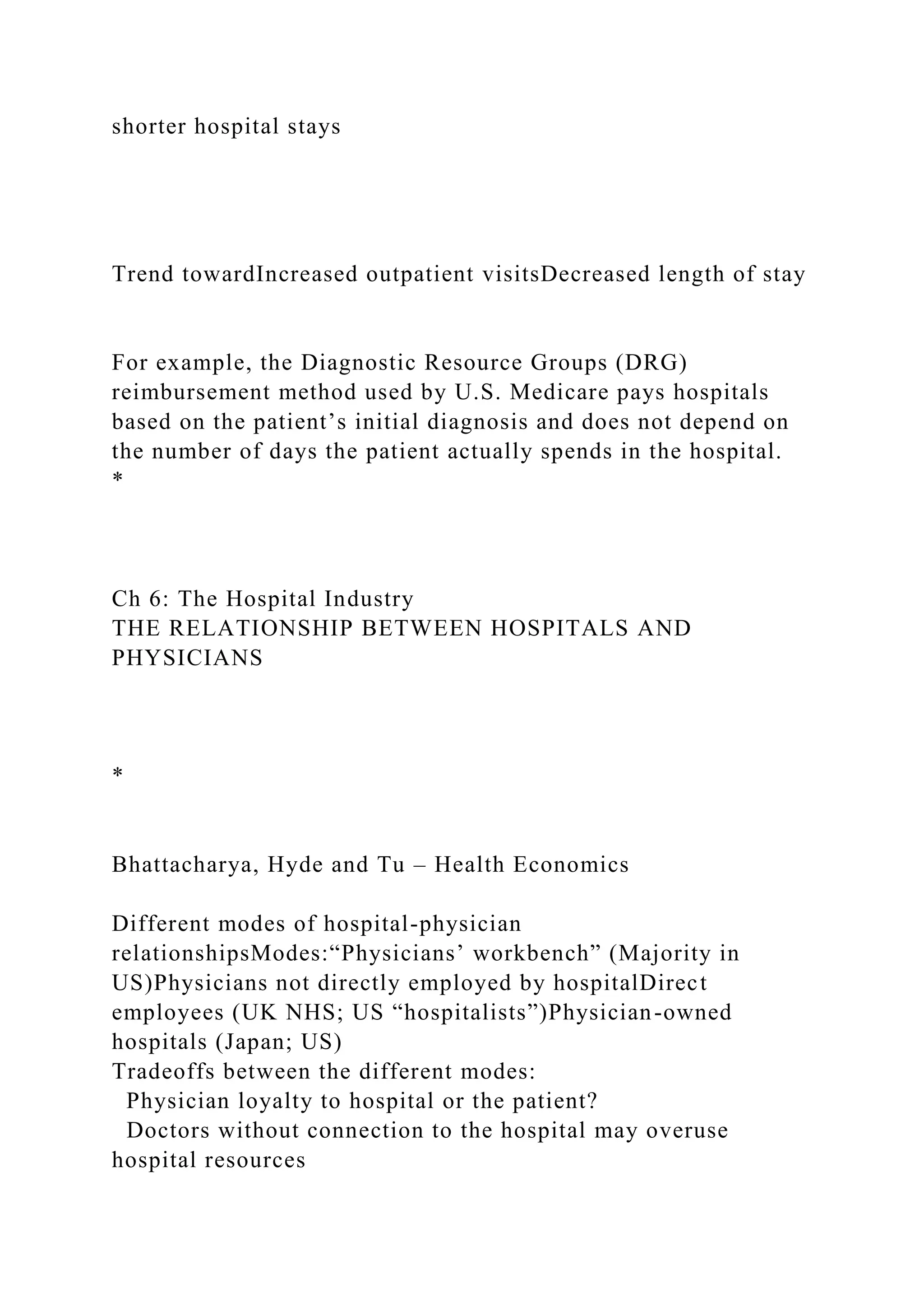 CHAPTER 6THE HOSPITAL INDUSTRYBhattacharya, Hy.docx