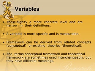 Chapter 6-THEORETICAL & CONCEPTUAL FRAMEWORK | PPT