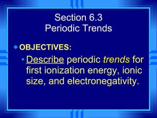 Chemistry - Chp 6 - The Periodic Table Revisited - PowerPoint | PPT