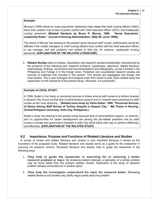 Chapter 6 the review of related literature and studies | DOC