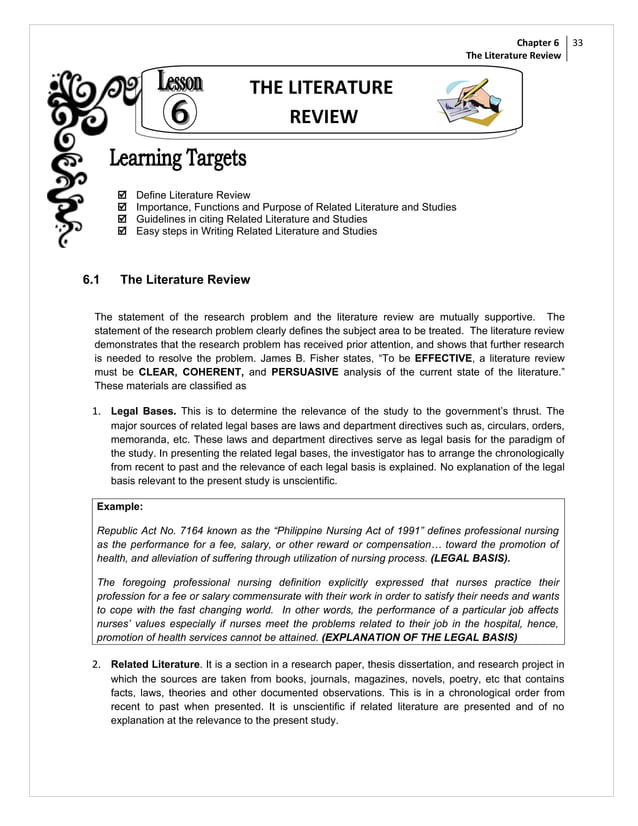 Chapter 6 The Review Of Related Literature And Studies chapter-6-the-review-of-related-literature-and-studies