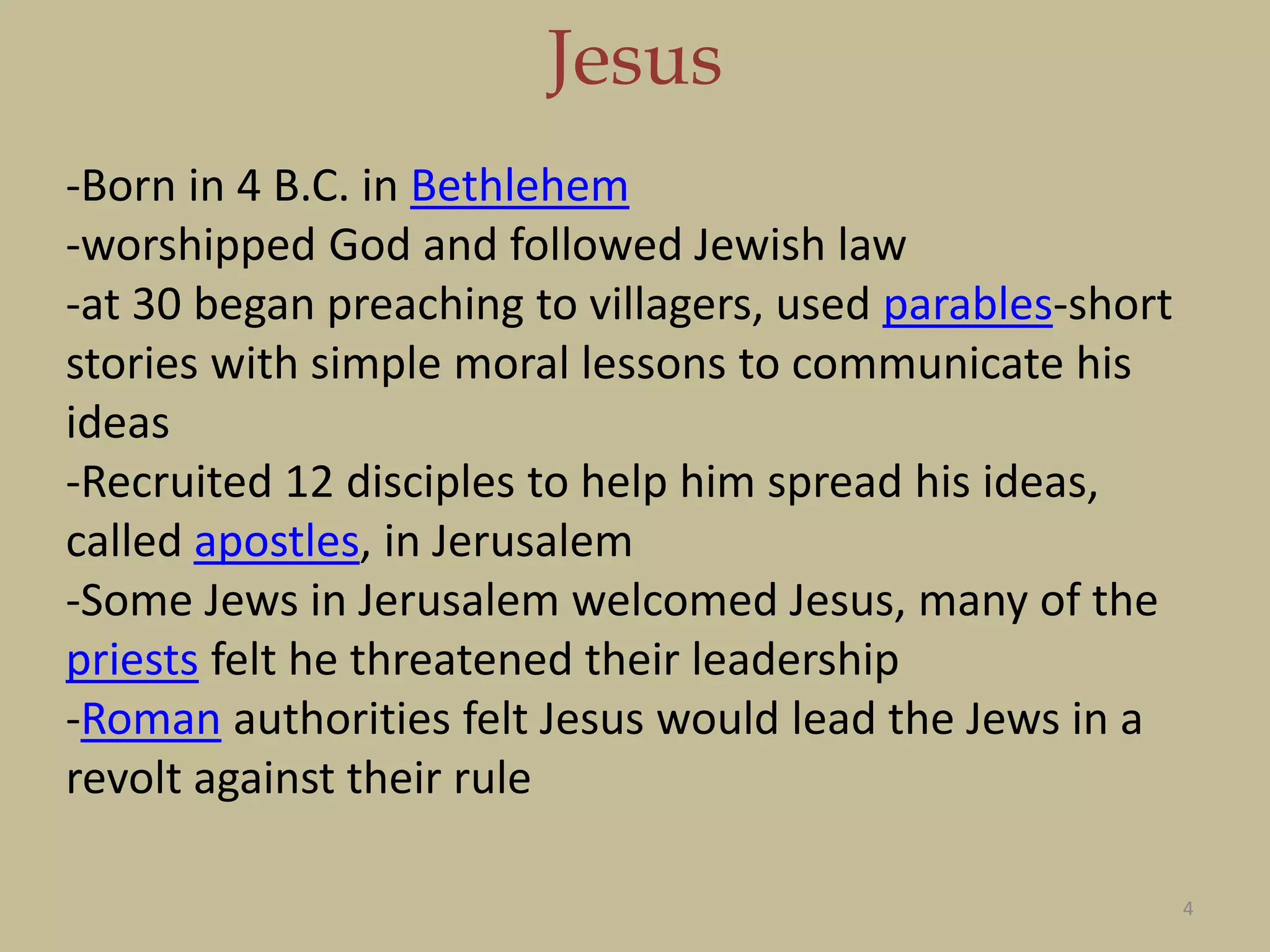 Ancient Rome and the Rise Of Christianity | PPT