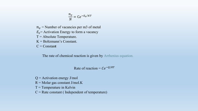 Chapter 6 Thermally Activated Process and Diffusion in Solids. | PDF
