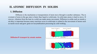 Chapter 6 Thermally Activated Process and Diffusion in Solids. | PDF