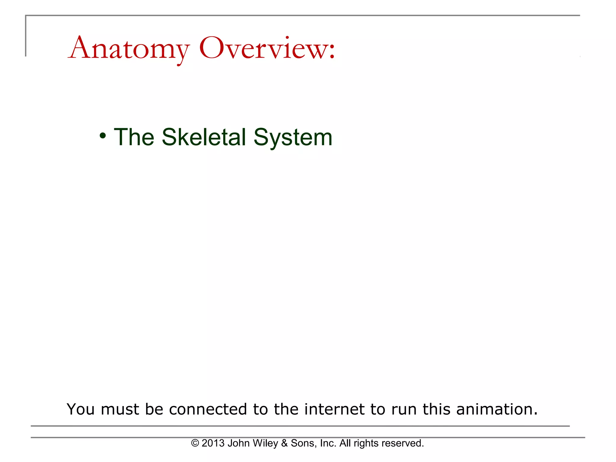 Chapter 6 the skeletal system | PPT