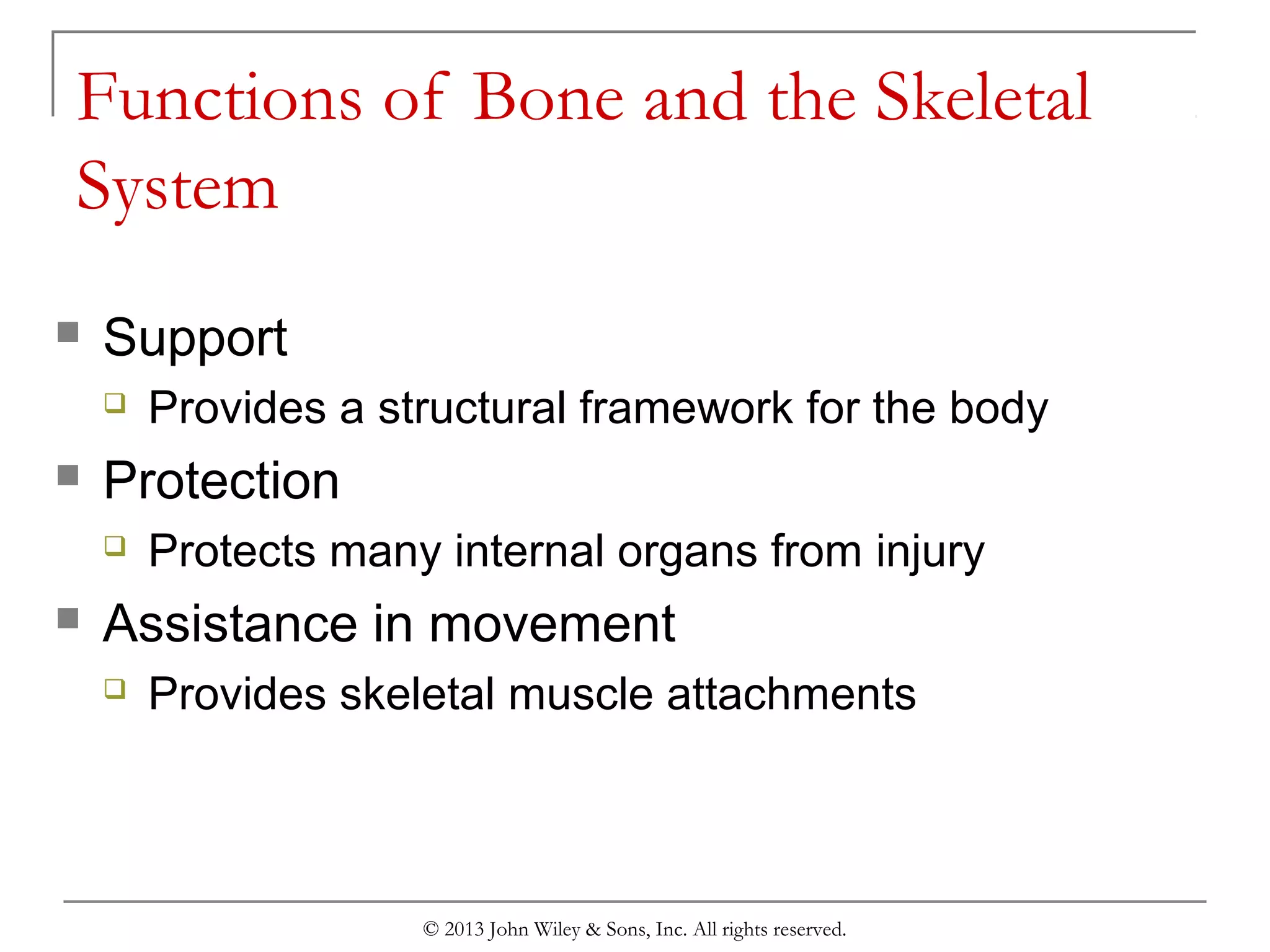 Chapter 6 the skeletal system | PPT