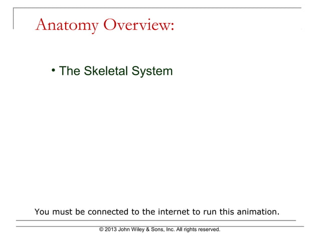 Chapter 6 the skeletal system | PPT