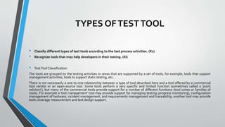 Chapter 6 Tool Support for Testing | PPT