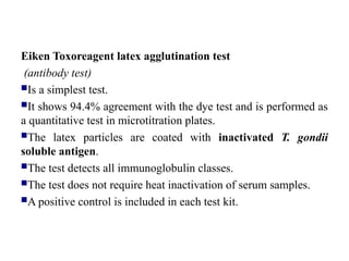 Chapter 6 Toxoplasmosis Serology parasitology.ppt