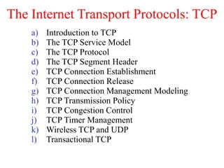Transport layer issues and challenges - Guide | PPT