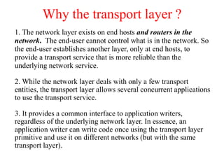 Transport layer issues and challenges - Guide | PPT