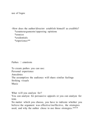 Chapter 6 Understanding Written argumentsRhetorical Analysis | PDF