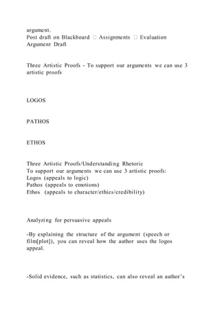 Chapter 6 Understanding Written argumentsRhetorical Analysis | PDF