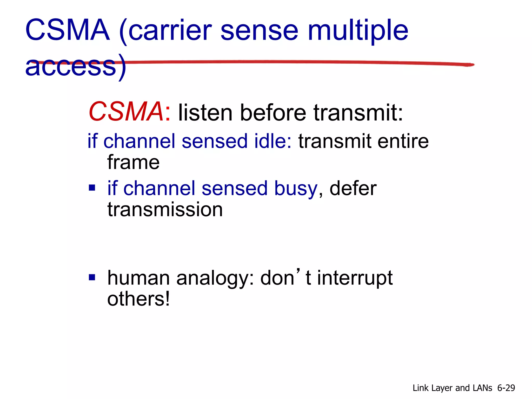 Chapter 6 - Computer Networking a top-down Approach 7th | PPT