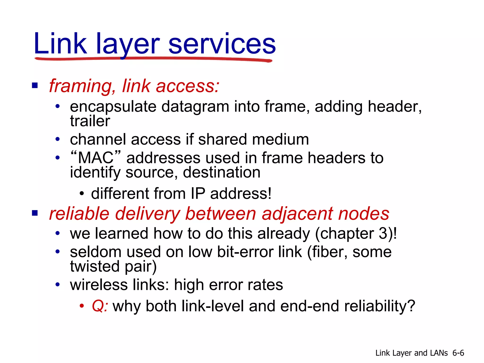 Chapter 6 Computer Networking A Top Down Approach 7th Ppt