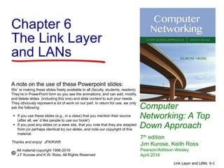 Chapter 6 - Computer Networking a top-down Approach 7th | PPT