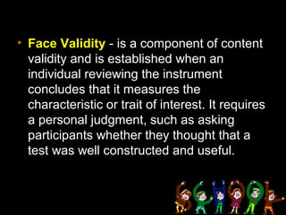 Chapter 6 validity & reliability | PPT