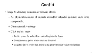 Chapter 6 valuation of environmental resources copy | PPTX
