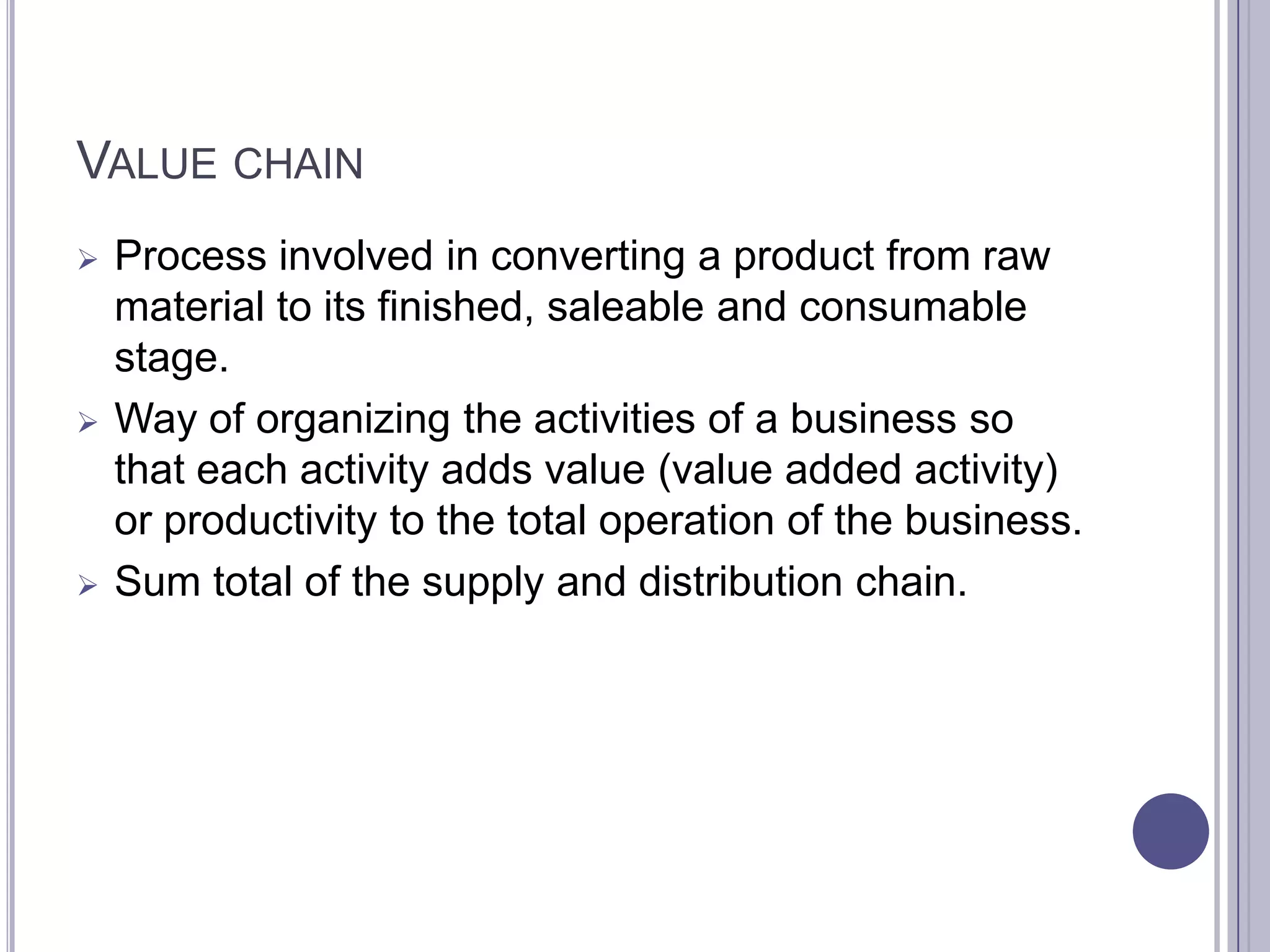 Chapter 6 value chain | PPTX