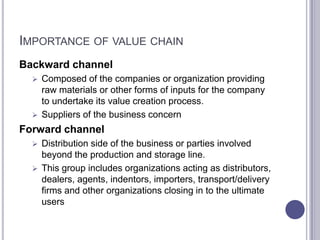 Chapter 6 value chain | PPTX