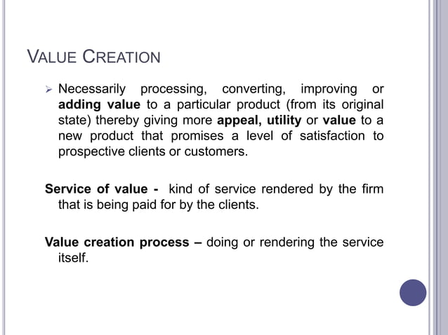 Chapter 6 value chain | PPTX